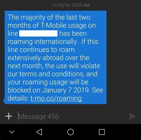 Roaming More Than 50 R Tmobile