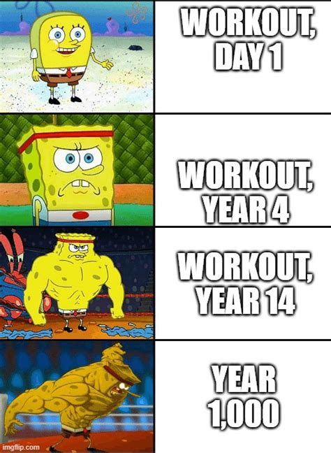 Spongebob Exercising