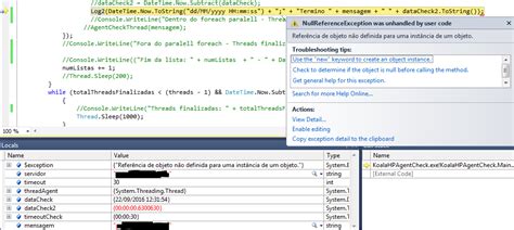 C Referência De Objeto Não Definida Para Uma Instância De Um Objeto