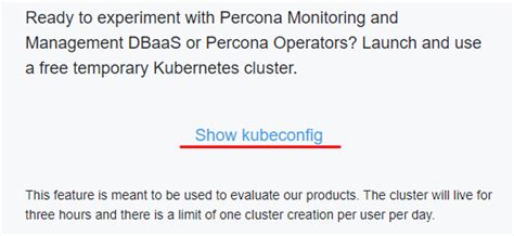 private dbaas with free kubernetes cluster