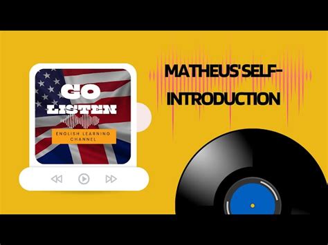 Podcast Matheus Self Introduction English Esl Video Lessons