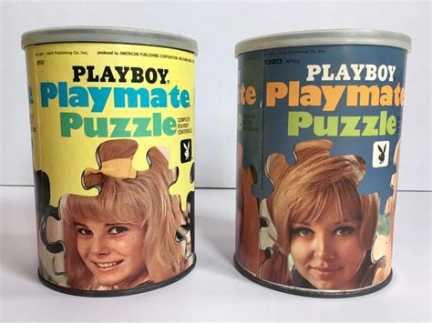 Playboy Playmate Puzzles Lot Of 2 Vintage 1960s Pin Up Dede Lind