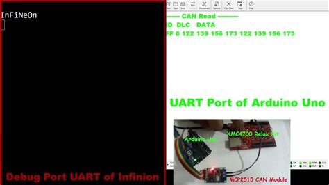 Xmc4700 Relax Kit Arduino Uno Can Communication Youtube