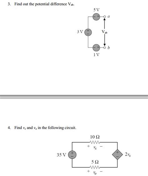 solved find vc v alpha v1 vn using kvl from the network