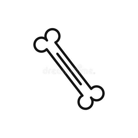 bones icon thin line art isolated stock vector illustration of