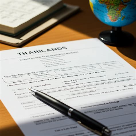 Thailand Export Document Requirements