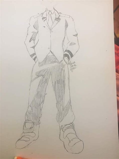 I Tried To Draw Kiri But I Put His Body To High Up So Here Is The Male Ua Uniform With Kiris