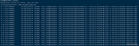 分享一则linux系统邮件提示 usr local lib libprocesshider so ＞ etc ld so preload