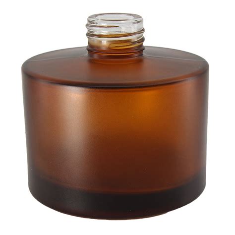 Hamptons Large Frosted Amber Diffuser Bottle Aussie Candle Supplies