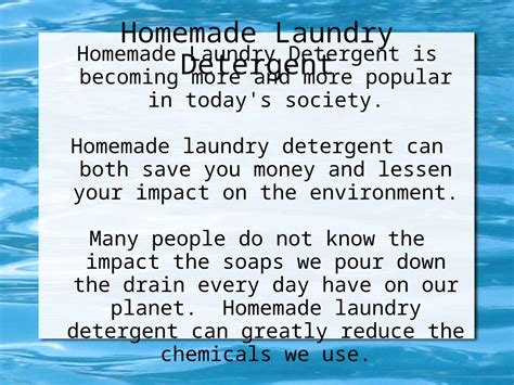 Ppt Homemade Laundry Detergent Dokumen Tips