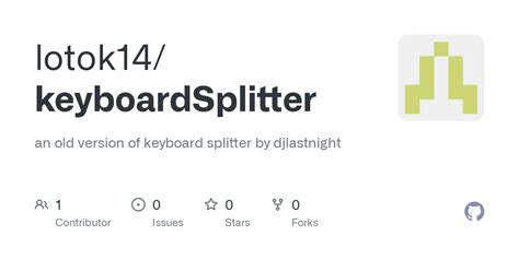Github Lotok14 Keyboardsplitter An Old Version Of Keyboard Splitter By Djlastnight