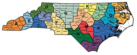 North Carolina Regions Map Map Environmental Provinces Of North