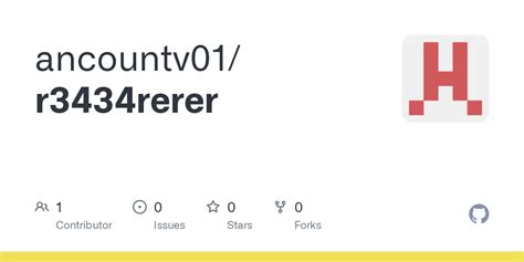 Github Ancountv R Rerer