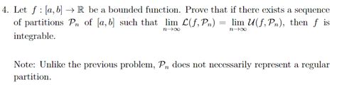 solved 4 let f [a b]→r be a bounded function prove that if