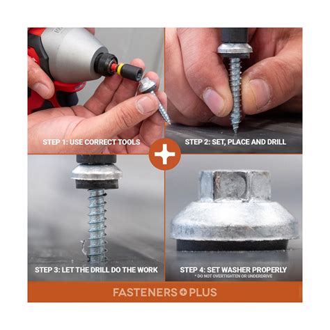 St Fastening 14 X 1 12 Zxl Tapping Woodbinder Metal Roofing Screws