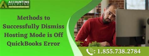 easiest methods for hosting mode is off quickbooks issue
