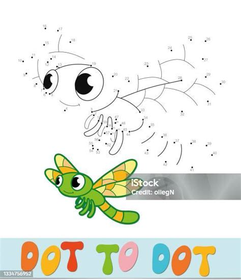 도트 퍼즐 점 게임을 연결합니다 잠자리 벡터 일러스트레이션 0명에 대한 스톡 벡터 아트 및 기타 이미지 0명 벡터 세로