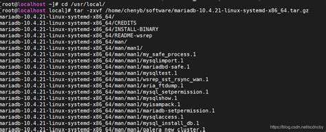 MariaDB - Linux 系统离线安装MariaDB10.4.21_linux离线安装mariadb-CSDN博客