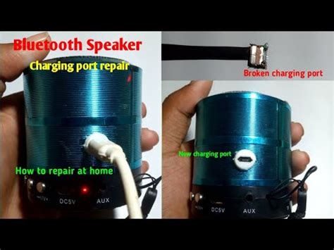 How to repair bluetooth speaker charging port at home - YouTube
