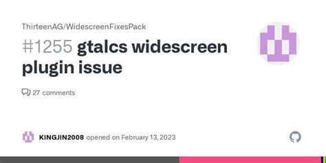 Gtalcs Widescreen Plugin Issue · Issue 1255 · Thirteenag