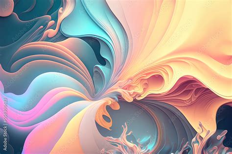 Abstract Wallpaper With Pastel Colors Stock Illustration Adobe Stock