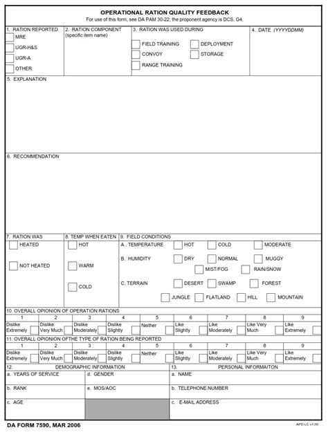 Da Form 7590 Fillable Army Pubs 7590 Pdf Da Forms 2026