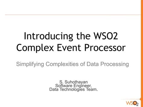Introducing The Wso2 Complex Event Processor Pdf
