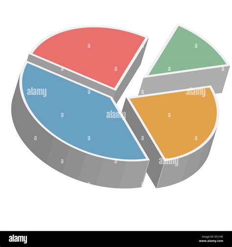 Isometric Pie Chart Stock Photo Alamy