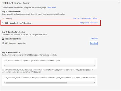 ibm api connect toolkit 10 instalación y configuración en windows