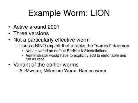 PPT Worm Enabling Exploits PowerPoint Presentation Free Download ID