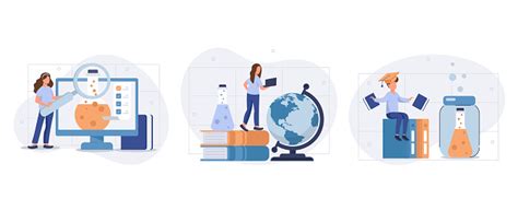 의료 테스트 일러스트 세트 실험실 의사 또는 화학자가 환자의 소변 및 혈액 샘플을 테스트하고 실험실 결과를 온라인으로 저장합니다