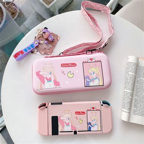 Cute Sailor Moon Nintendo Switch Storage Bag Portable Waterproof Hard