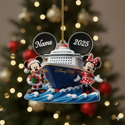 Personalized Disney Christmas Cruise Keepsake Very Merry Cruise Time