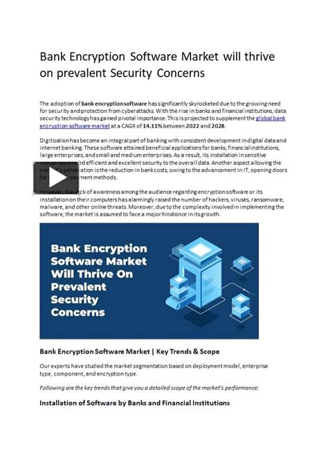 Ppt Bank Encryption Software Market Will Thrive On Prevalent Security