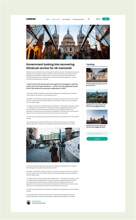 Blog Design On Behance