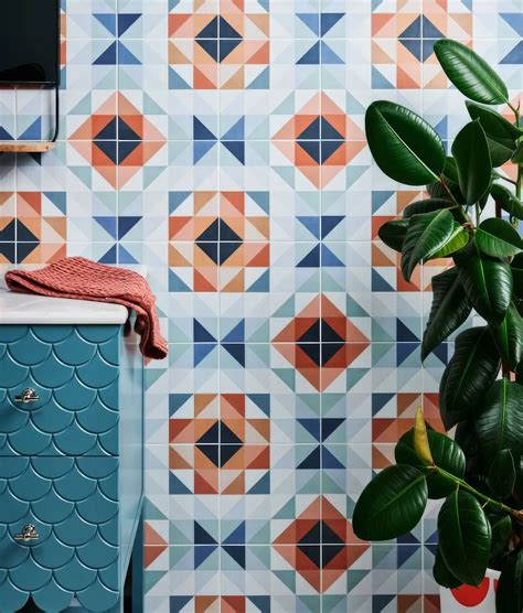 Porcelain Peacock Victorian Quilt Pattern Tiles Hyperion Tiles