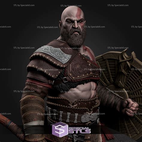 Kratos Standing V4 3d Printing Figurine God Of War Stl Files Specialstl