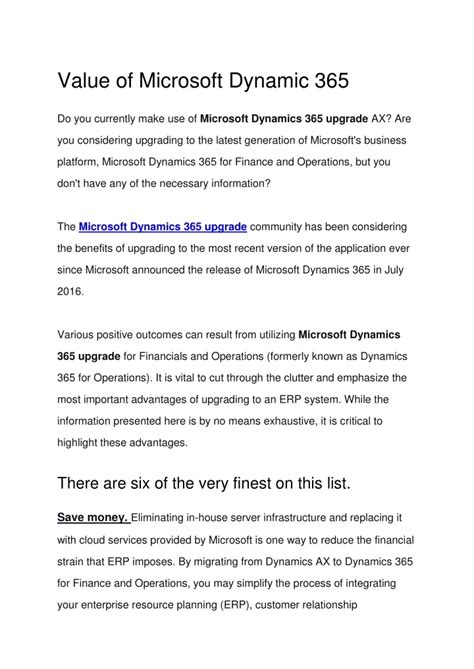ppt value of microsoft dynamic 365 powerpoint presentation free