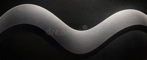 Abstract Grayscale Textured Waves Undulating Curves Dark Background Elegant Design Element Stock
