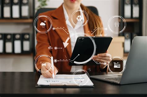 아이콘으로 Co2 개념을 줄이고 녹색 공장 재활용 및 이산화탄소 배출 제로와 같은 지구 온난화를 줄이는 사업 사무실에서 Vr 아이콘으로 사용 감소에 대한 스톡 사진 및 기타