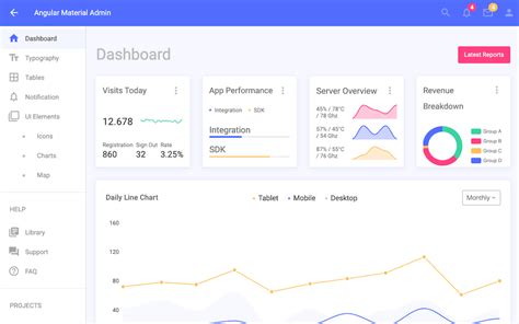 Angular Material Admin Free Angular Material Admin Dashboard Template