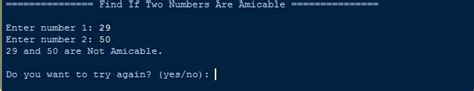 How To Find If Two Numbers Are Amicable In Python Sourcecodester