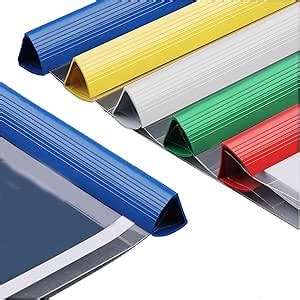 Hary 15pcs Slide Binders A4 1cm Plastic Spine Binding Bars For A4
