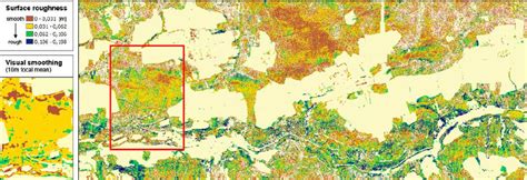 Surface Roughness Raster Layer 1 0 M Resolution Classified In 4 Download Scientific Diagram