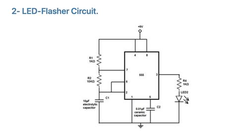 Solved LED Flasher Circuit Chegg
