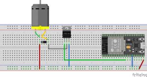 Teil PWM und MOSFET für eine einfache Motorsteuerung ESP Modellbahn