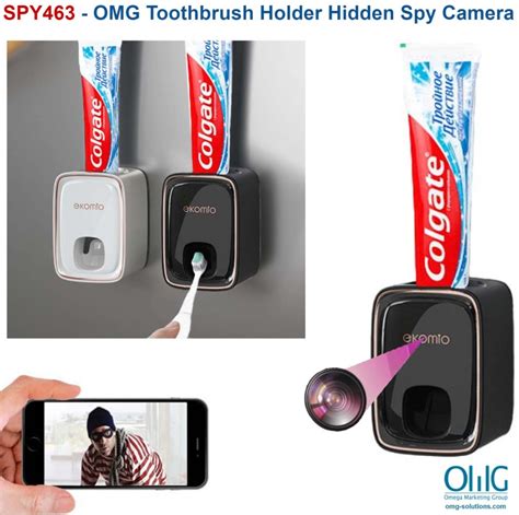 SPY463 OMG Hidden Spy Camera Toothbrush Holder OMG Solutions