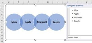 Venn Diagram In Excel How To Make Step By Step Examples