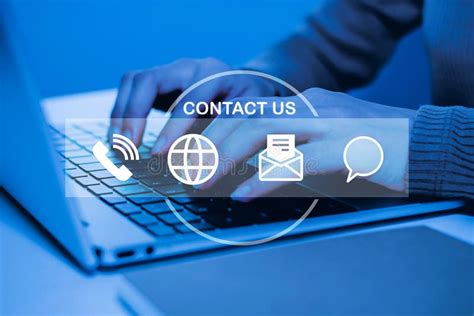 People Hand Using Laptop Computer With Virtual Graphic Icon Diagram On