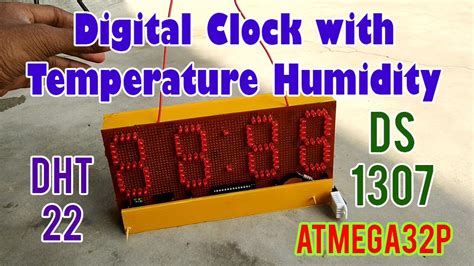 Big Digital Clock Using Arduino Atmega328 With Weather Big Digital